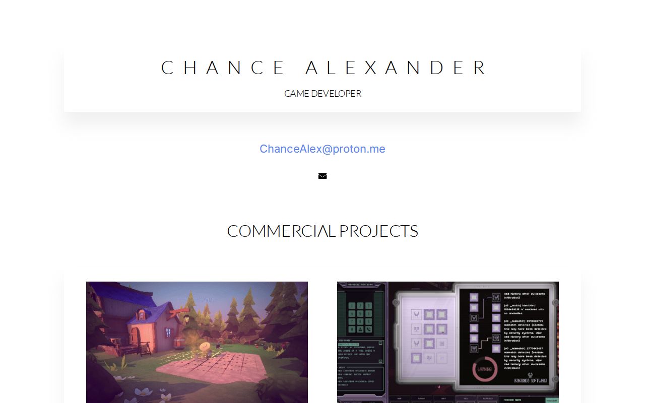 Chance Alexander Portfolio